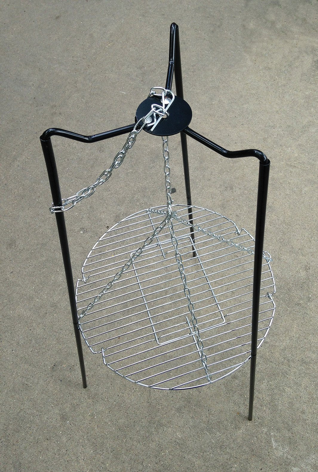 Tri-Pod Camping Grill, Rome Industries #117EZ – romeindustries