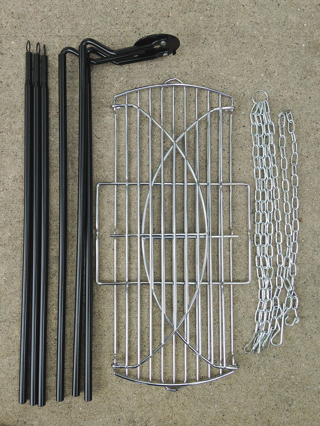 Tri-Pod Camping Grill, Rome Industries #117EZ – romeindustries