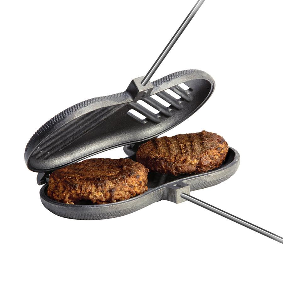 Double Burger Griller - Cast Iron, Rome Industries #1525 – romeindustries