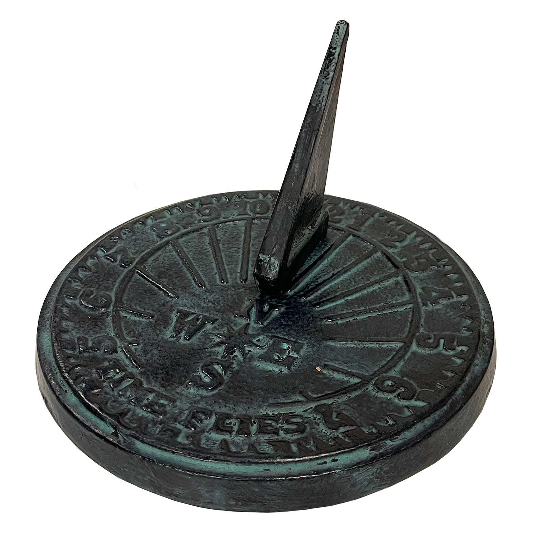 Cast Iron Numbers Sundial, 9 7/8" dia ROME #2520 – romeindustries