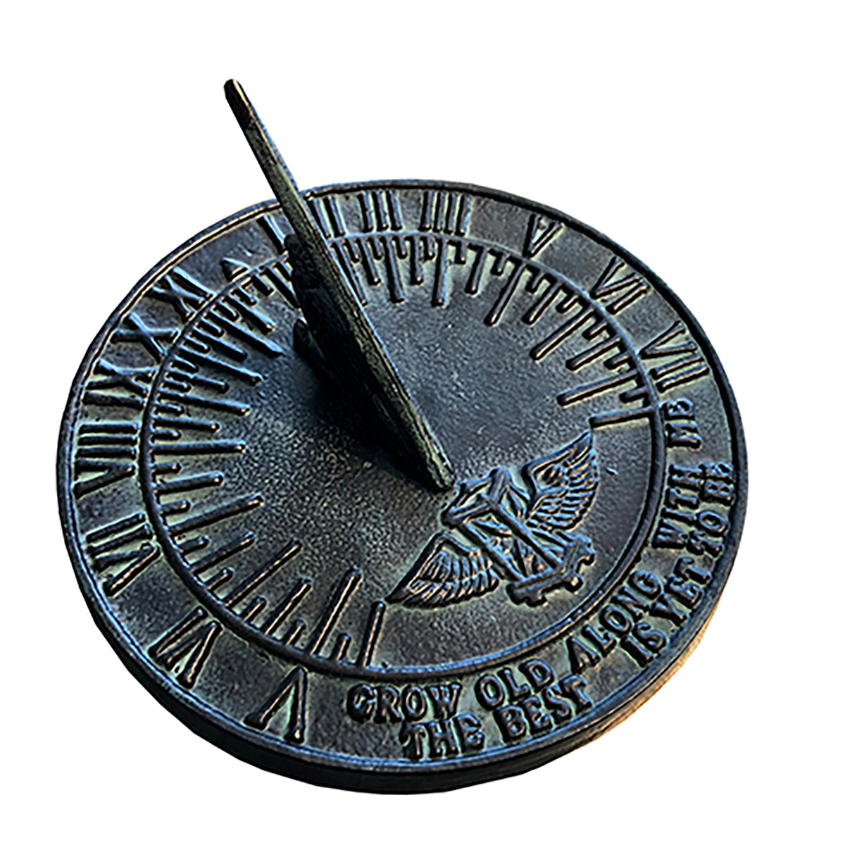 Cast Iron New Salem Sundial, 9 7/8" dia Rome #2560 – romeindustries