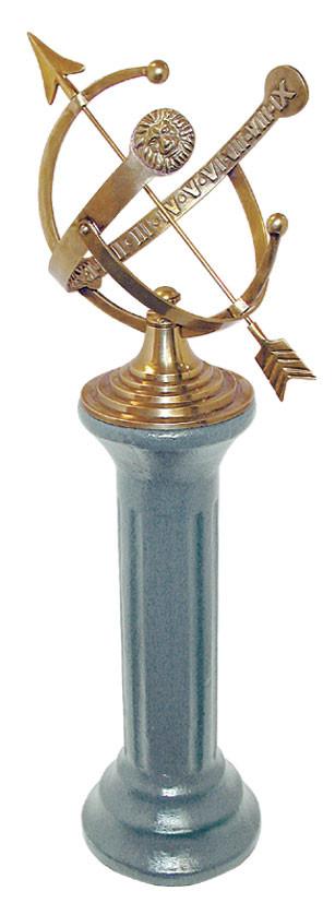 Cast Iron Sundial Pedestal, 20" ht Rome #B18 – romeindustries